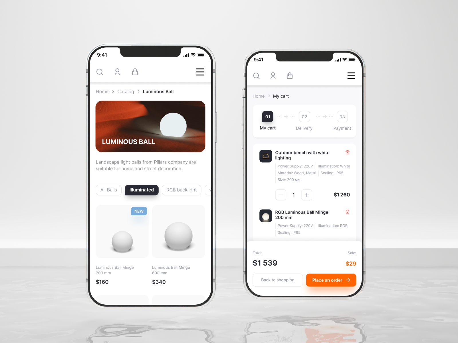 E-commerce. Catalog & Cart by Nicolas Jey on Dribbble