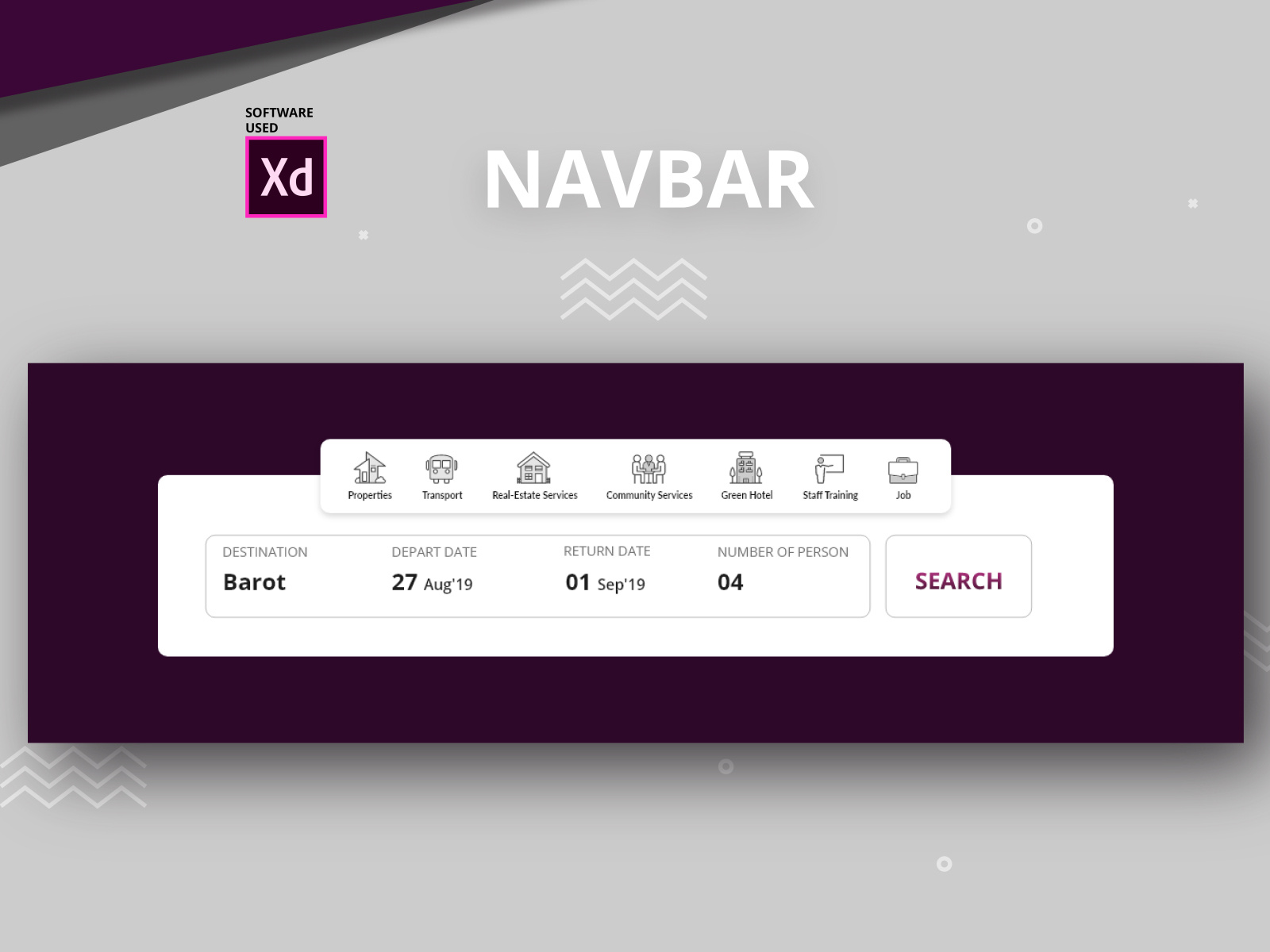Navbar by Richard Yendrembam on Dribbble