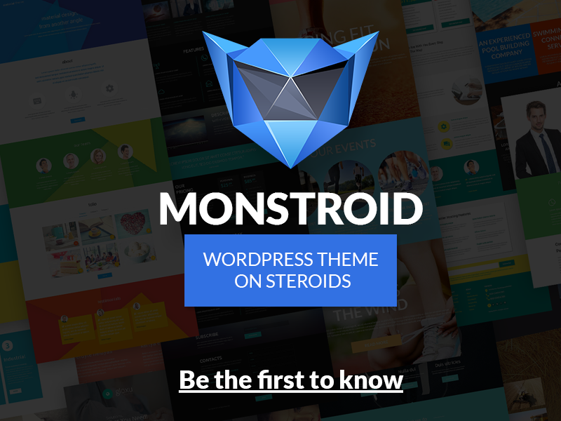 Monstroid WordPress Theme by TemplateMonster on Dribbble