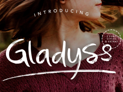 Gladyss Handwritten Font #84036 by TemplateMonster on Dribbble
