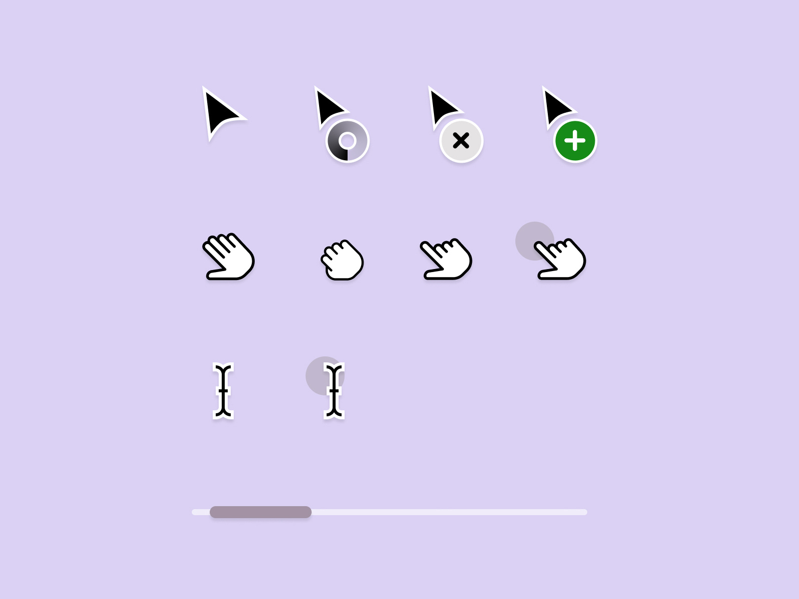 Cursor kit made with Figma by Nadiia Rudchenko on Dribbble