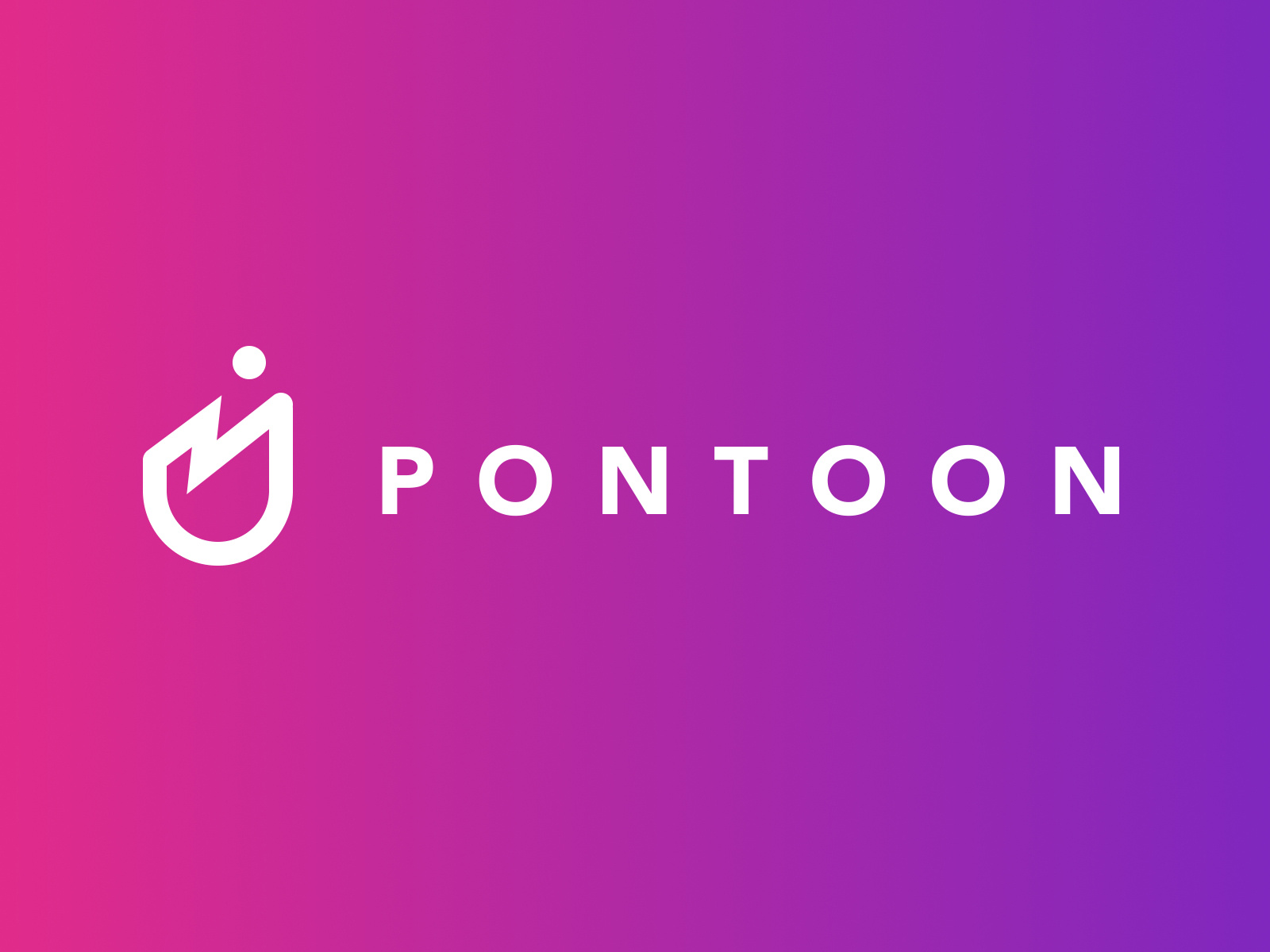 Pontoon logo white by Zoltán Garami on Dribbble