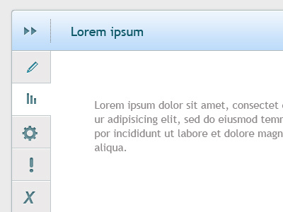 hideable sidebar by Zoltán Garami on Dribbble