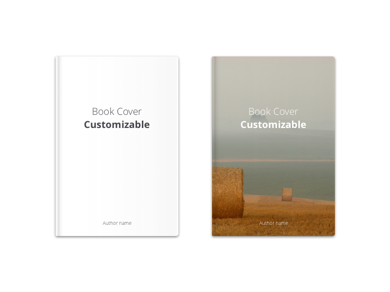 Freebie: Book Cover Customizable by Jonathan Coutiño on Dribbble