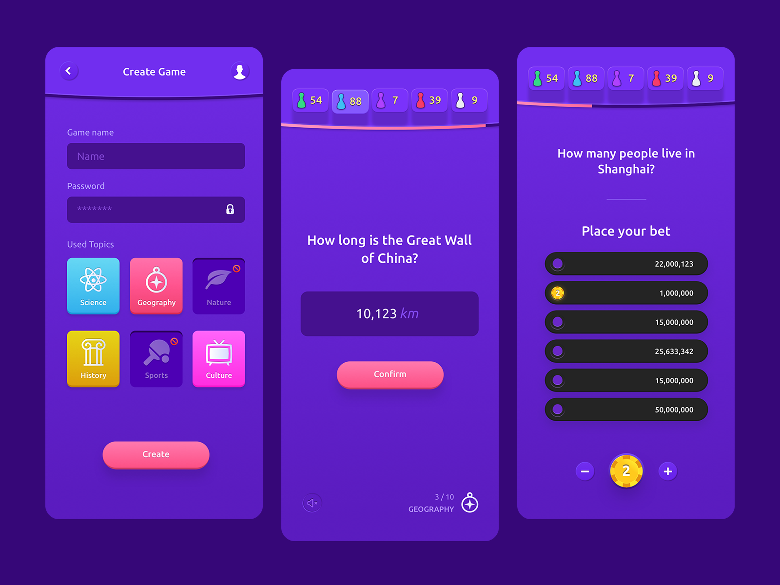 Guessing Trivia Game (iOS App) by Matúš Peciar on Dribbble