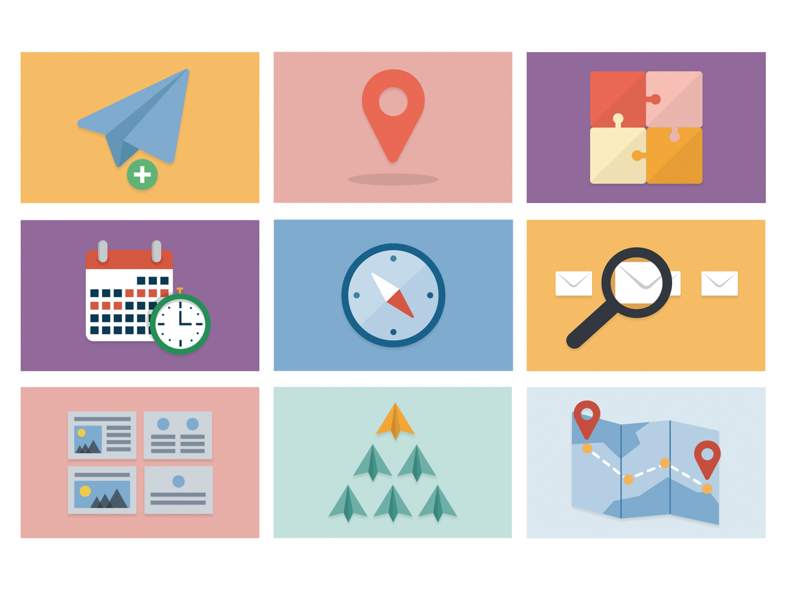 Onboarding icons by Lily for Litmus on Dribbble