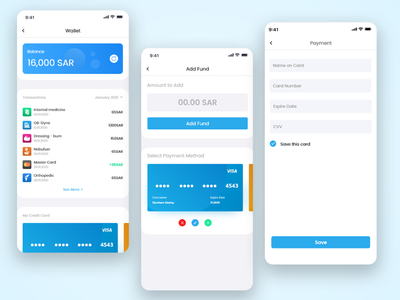 Wallet Ui Design by Ebrahem El-zainy on Dribbble