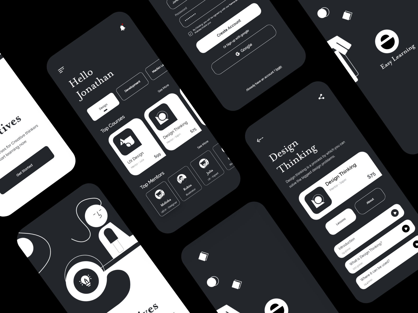 Easy Learning app concept design for Cliffex by Naveen on Dribbble