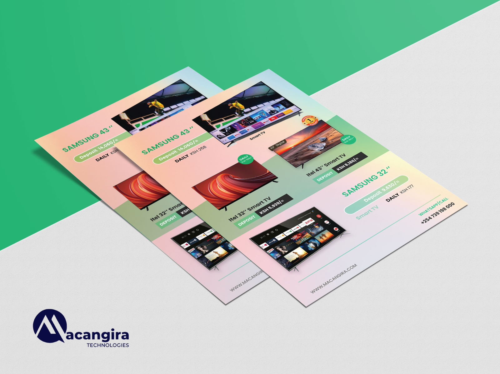 Television Mobile catalog flyer by steve serria on Dribbble