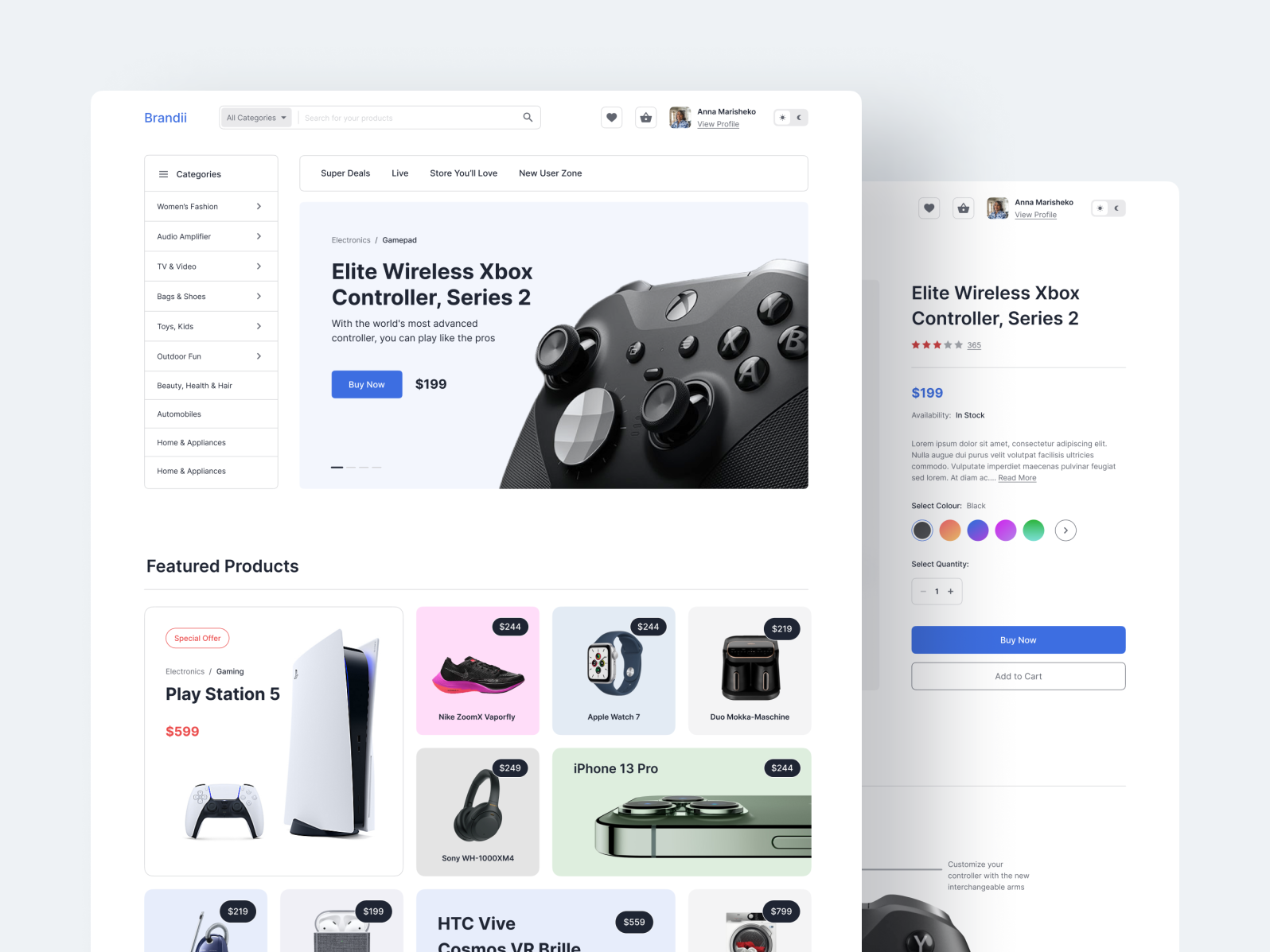 Electronic & Technology Marketplace by ScrumLaunch on Dribbble