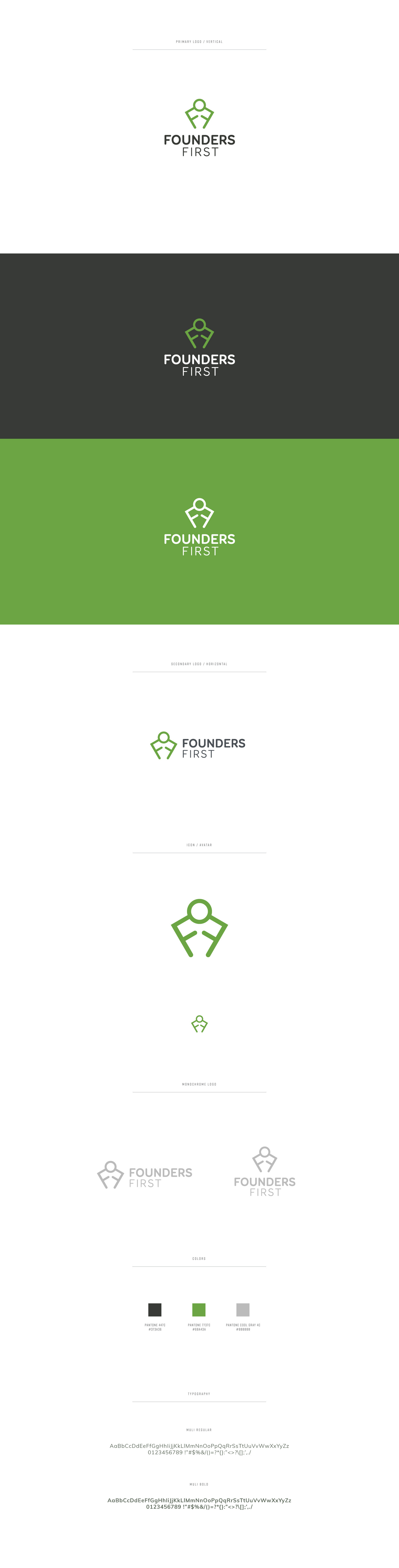 Founders First by Bojan Stefanovic Logoholik on Dribbble
