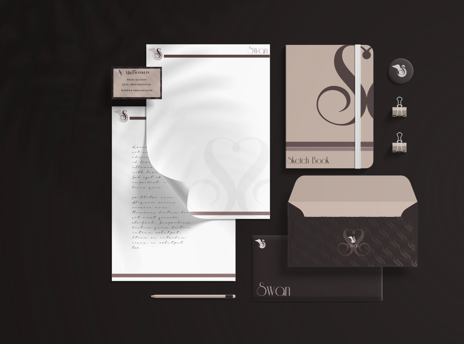 swan paperwork design by ilyes zehar on Dribbble