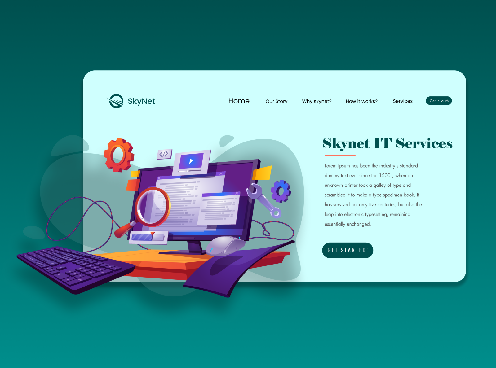 Software Development Website Design by Meet Patel on Dribbble