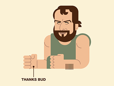 Thanks Bud by Salmorejo Studio on Dribbble