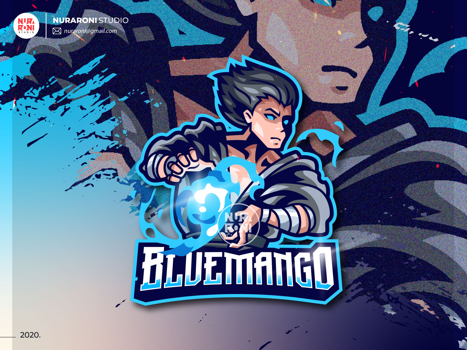 Blue Mango Mascot Logo by Nuraroni Studio on Dribbble