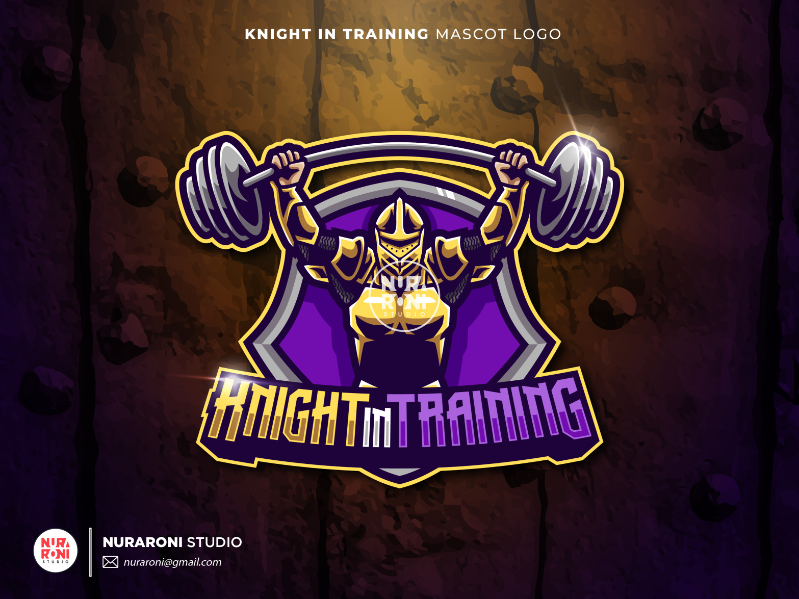 KNIGHT IN TRAINING MASCOT LOGO by Nuraroni Studio on Dribbble