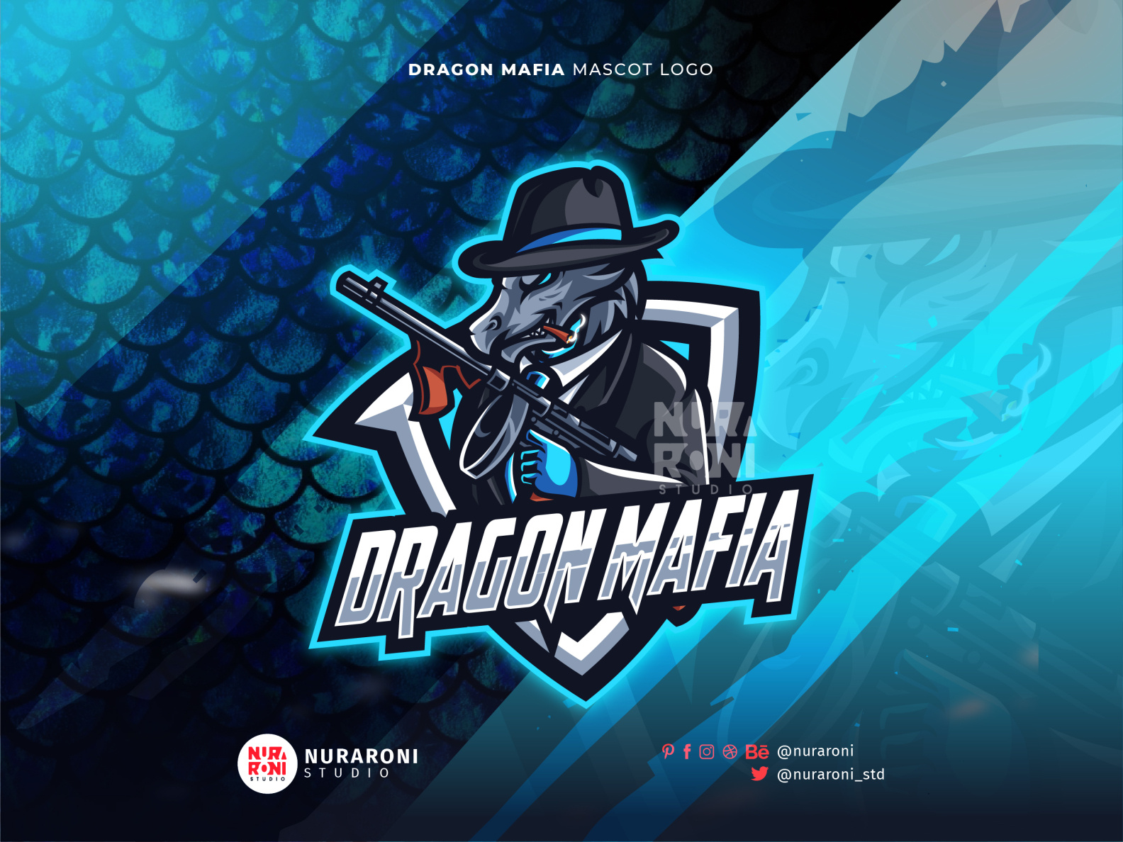 Dragon Mafia - Custom Figure Mascot Logo by Nuraroni Studio on Dribbble