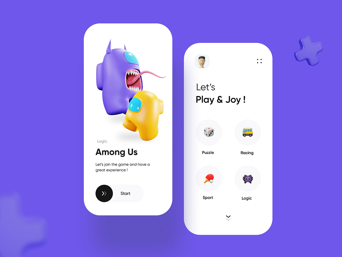 Game Center App by Izmahsa for Awsmd on Dribbble