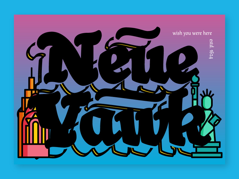 Neue Yawk by Lauren Beltramo on Dribbble