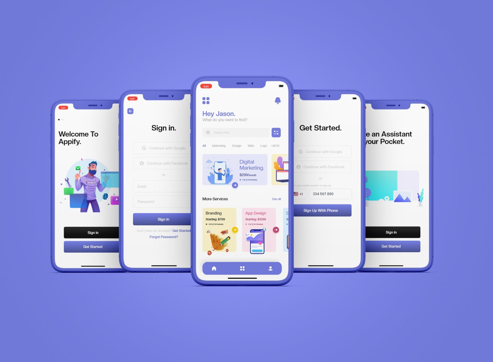 Creative Agency App by Hassam Mughal on Dribbble