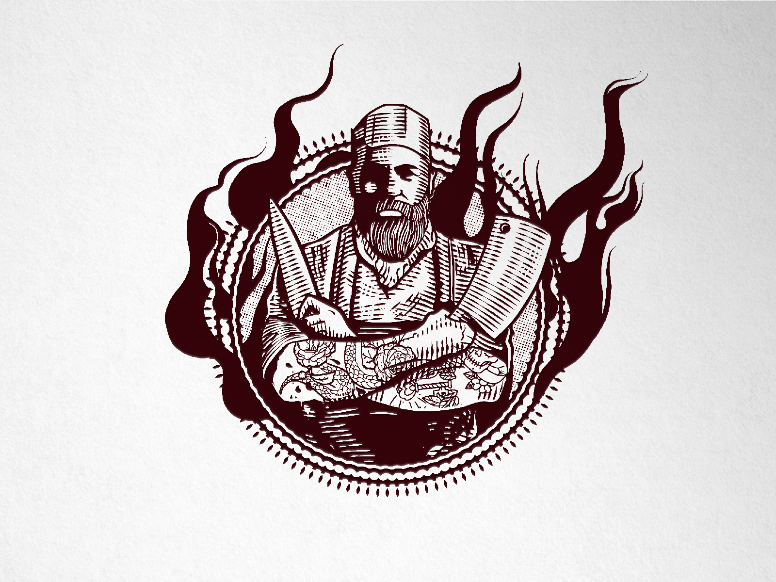 Badass Chef by Arcadebox Creative on Dribbble