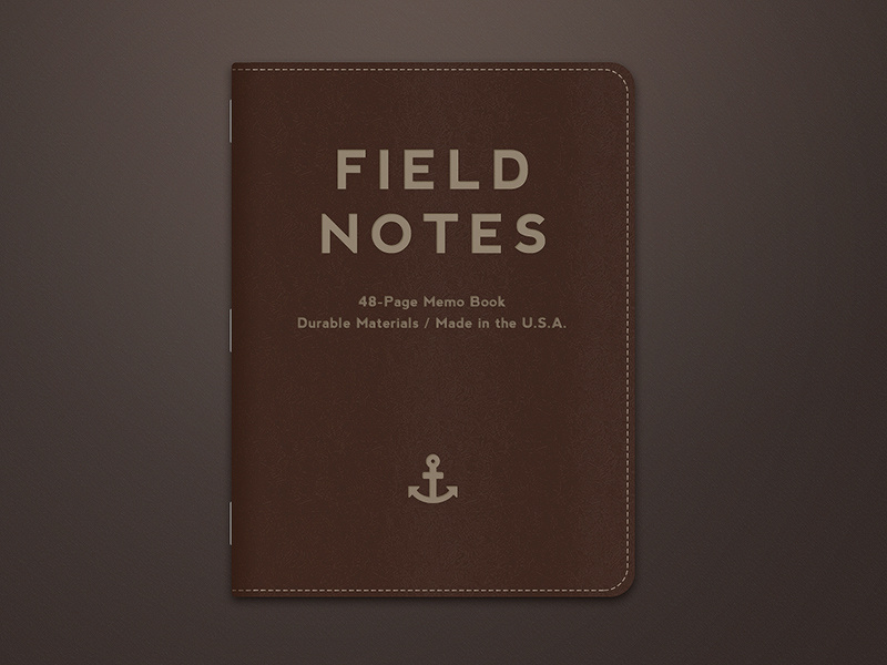 Leather Bound Field Notes by Zack Andrews on Dribbble
