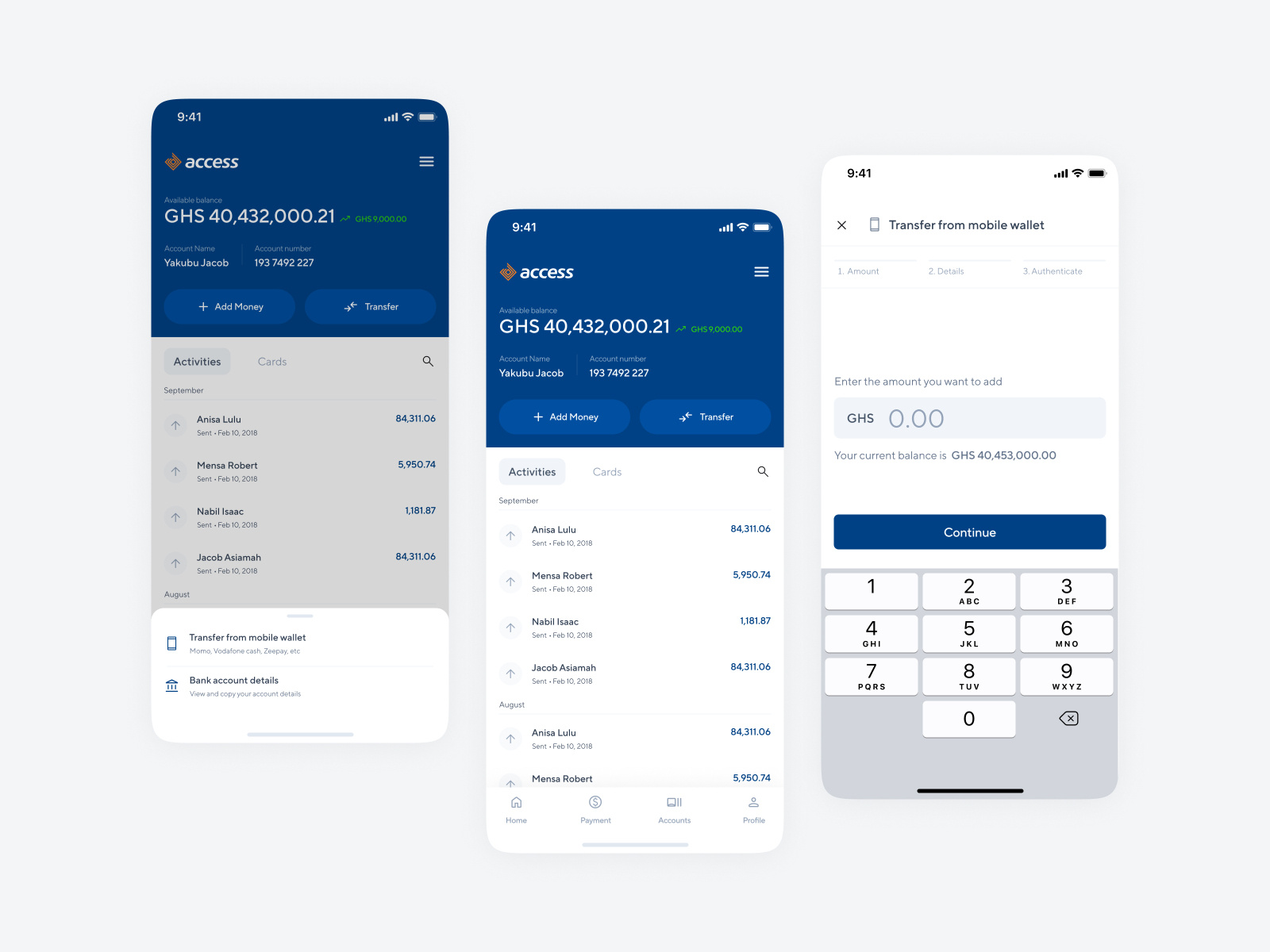 Banking application by Richmond Agbavor on Dribbble