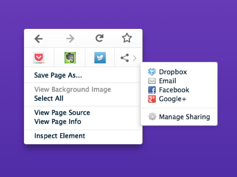Graphical Context Menus in Firefox by Sevaan Franks 🦊 on Dribbble Graphical Context Menus in Firefox by Sevaan Franks 🦊 on Dribbble
