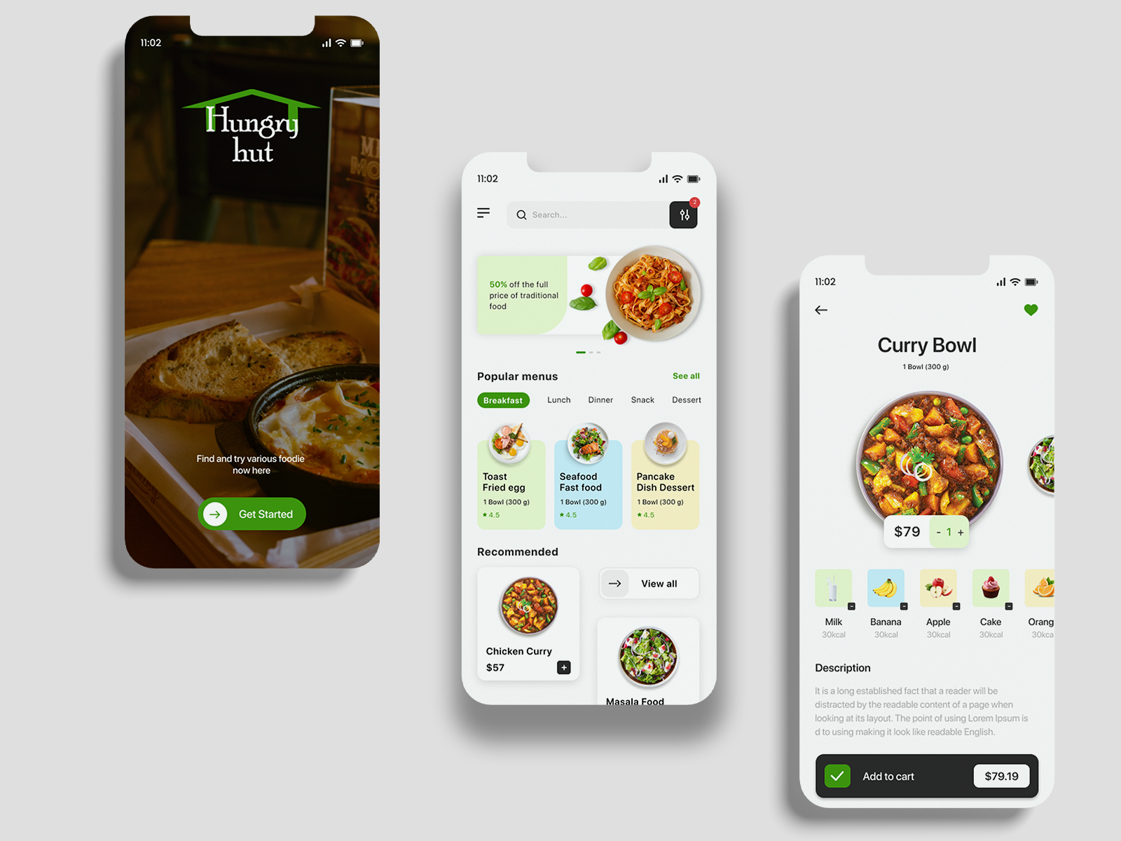 Food Delivery App Concept by Parthiv Deb Partho on Dribbble