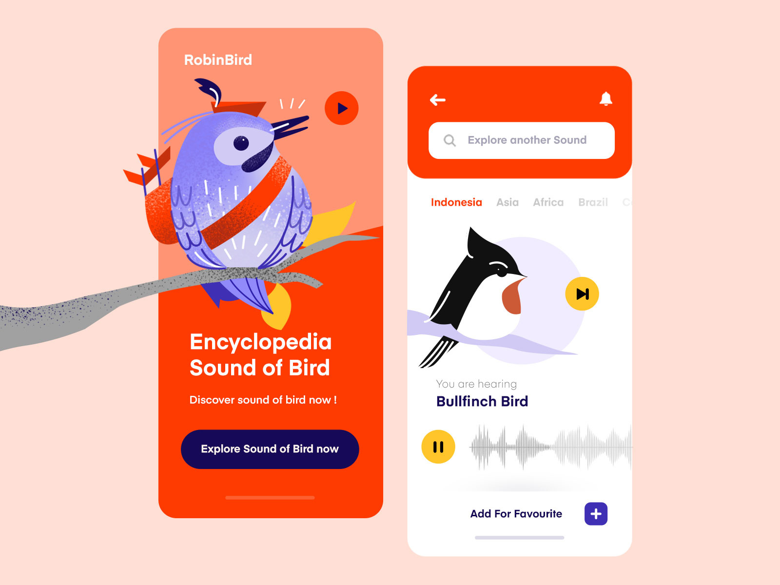 Sound of Bird Mobile App iOS by Delip Nugraha on Dribbble