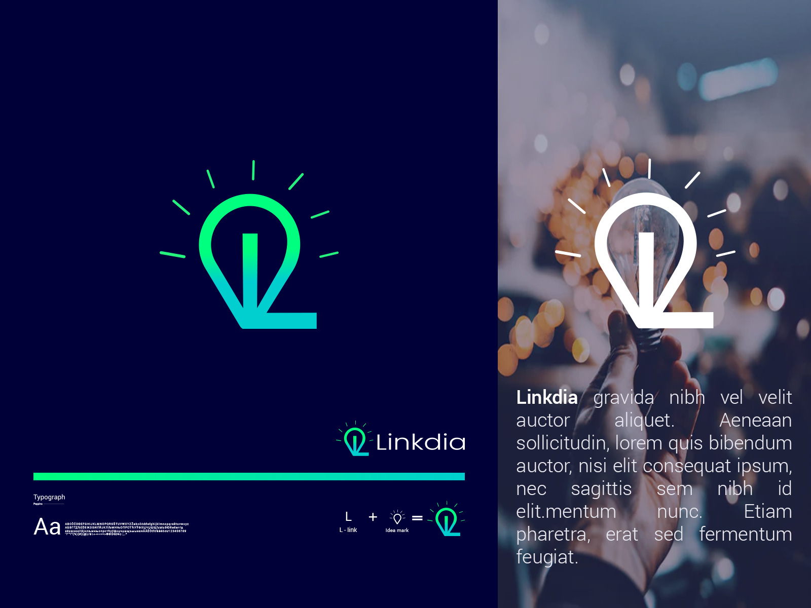 Linkdia brand logo by Pinky Akther on Dribbble