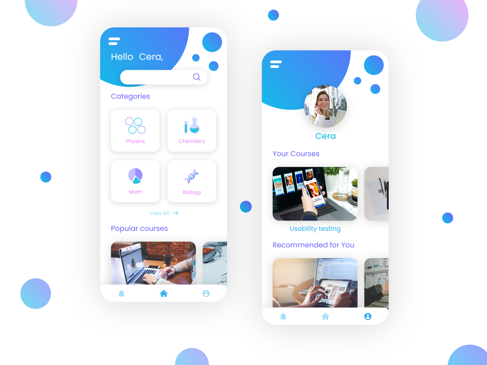 Education App by Rahul on Dribbble
