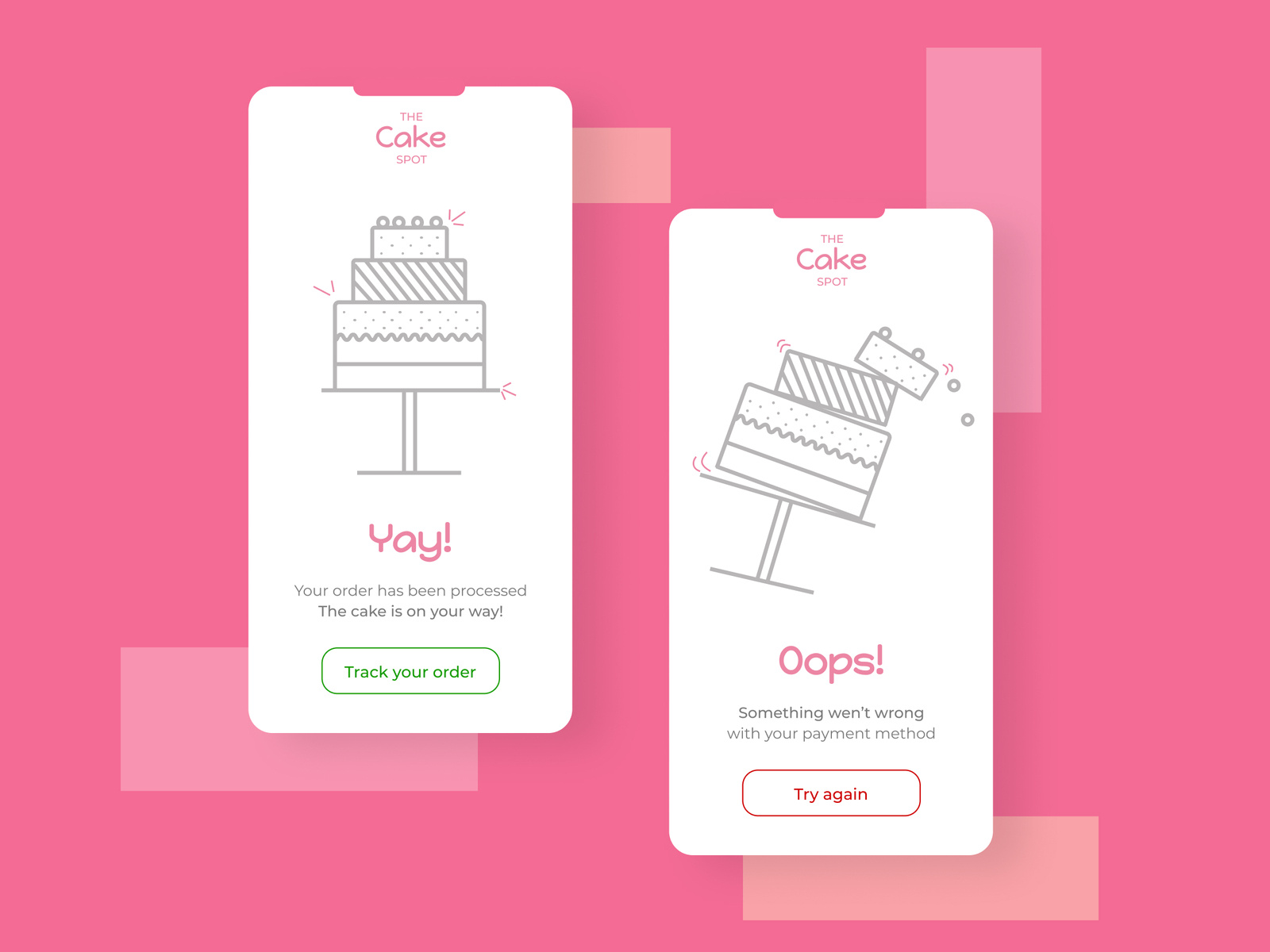 Daily UI :: 011 - Flash Messages by Chantal Castiglia on Dribbble