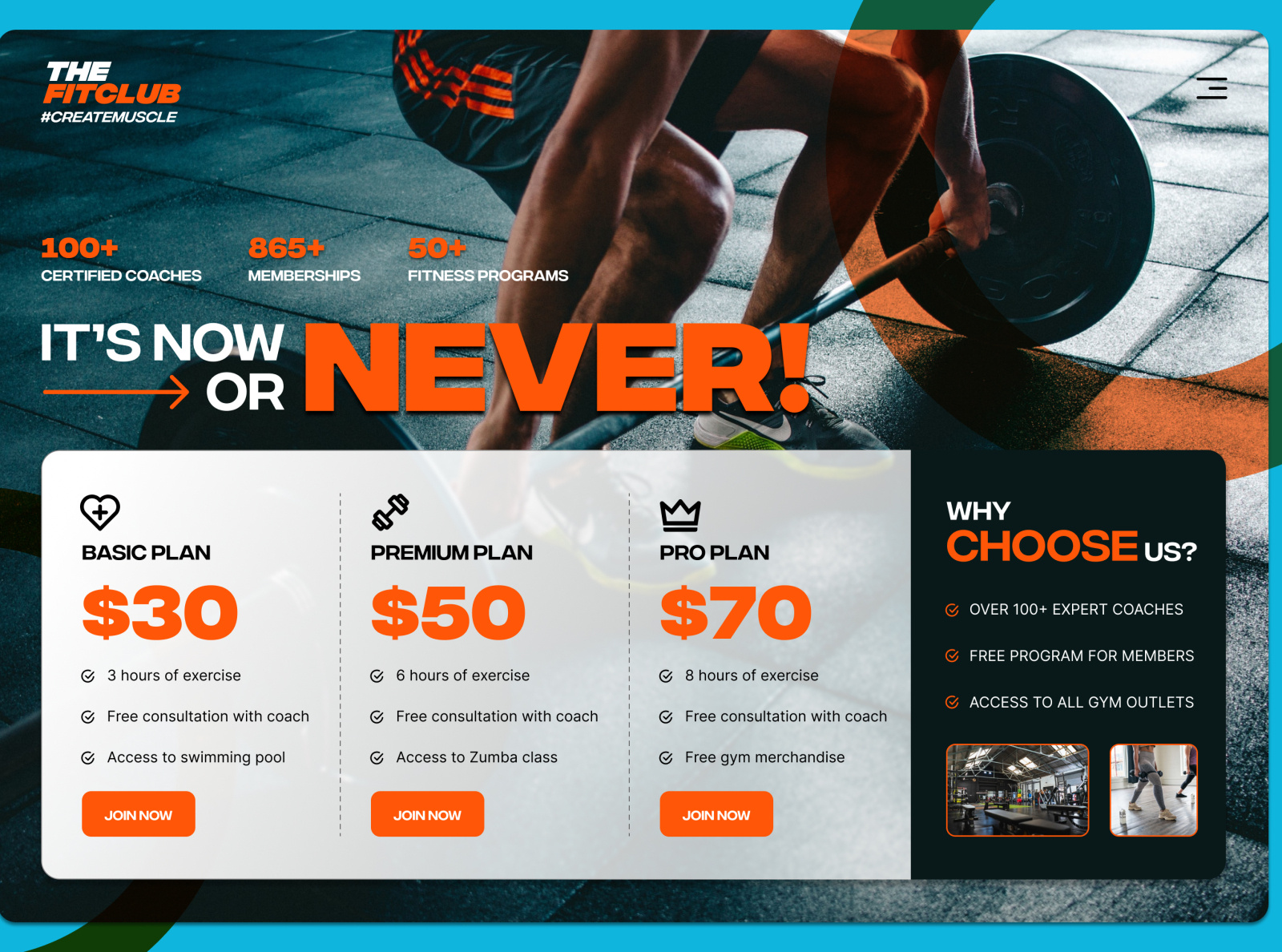 Gym Membership Page By Shiva Padival On Dribbble