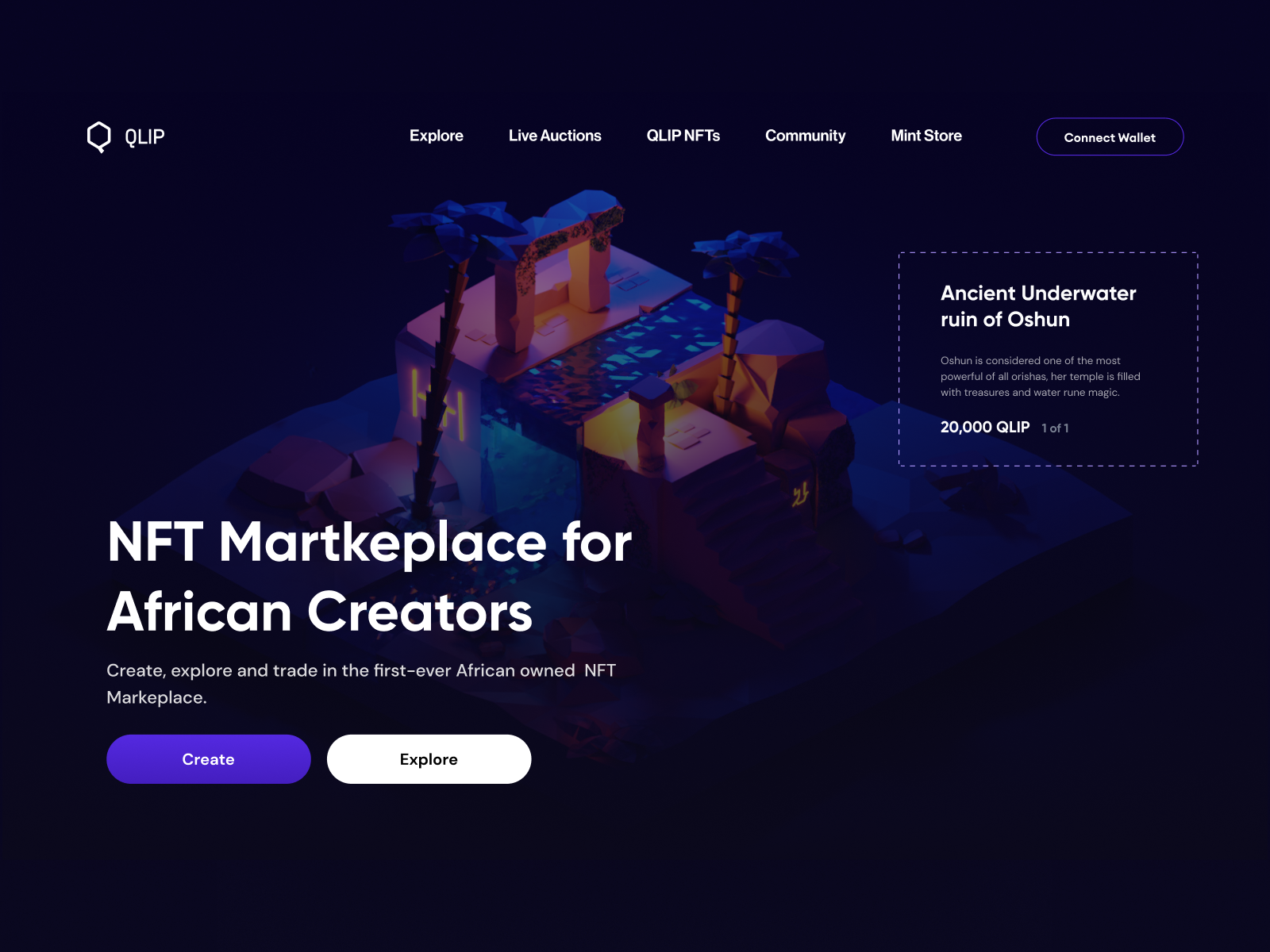 QLIP NFT Marketplcae by Druids on Dribbble