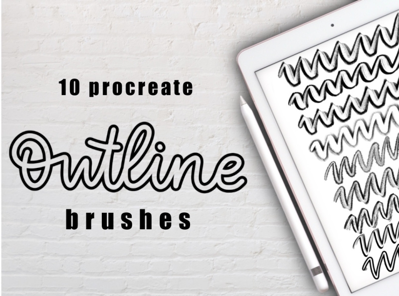 Outline Procreate Brushes by Lena Almazova Dolzhenko on Dribbble