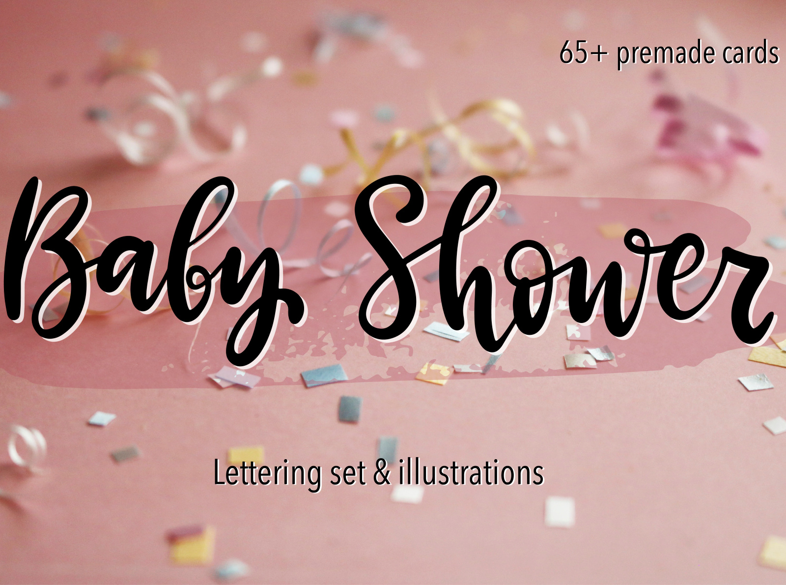Baby Shower / Lettering Set with illustrations by Lena Almazova ...