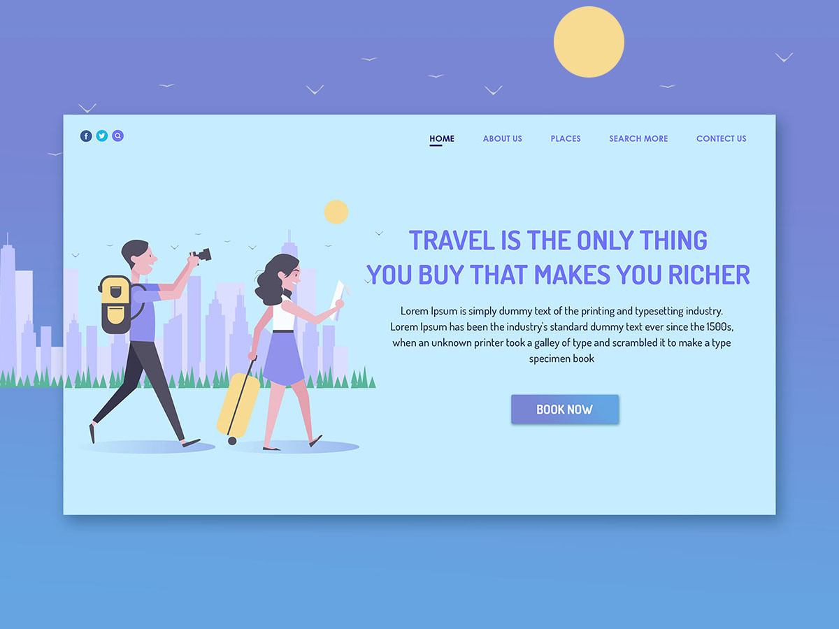 Travel Ticket Booking Concept by Shruti Gohel on Dribbble