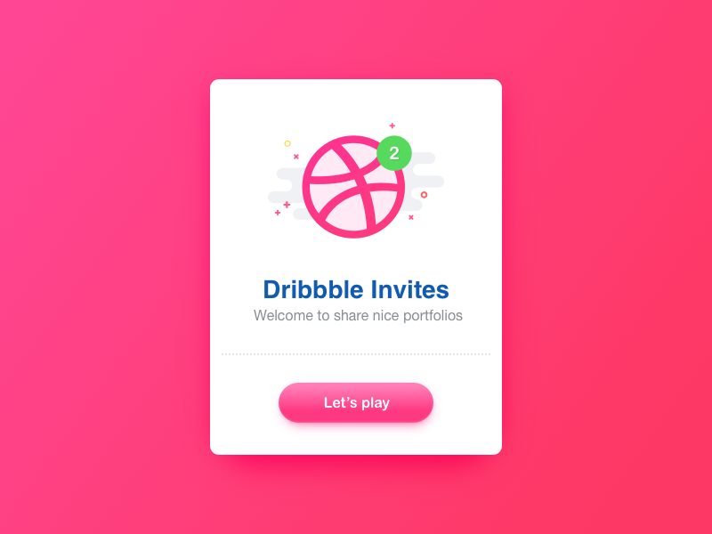 2 Dribbble Invites by NianXiaohei on Dribbble