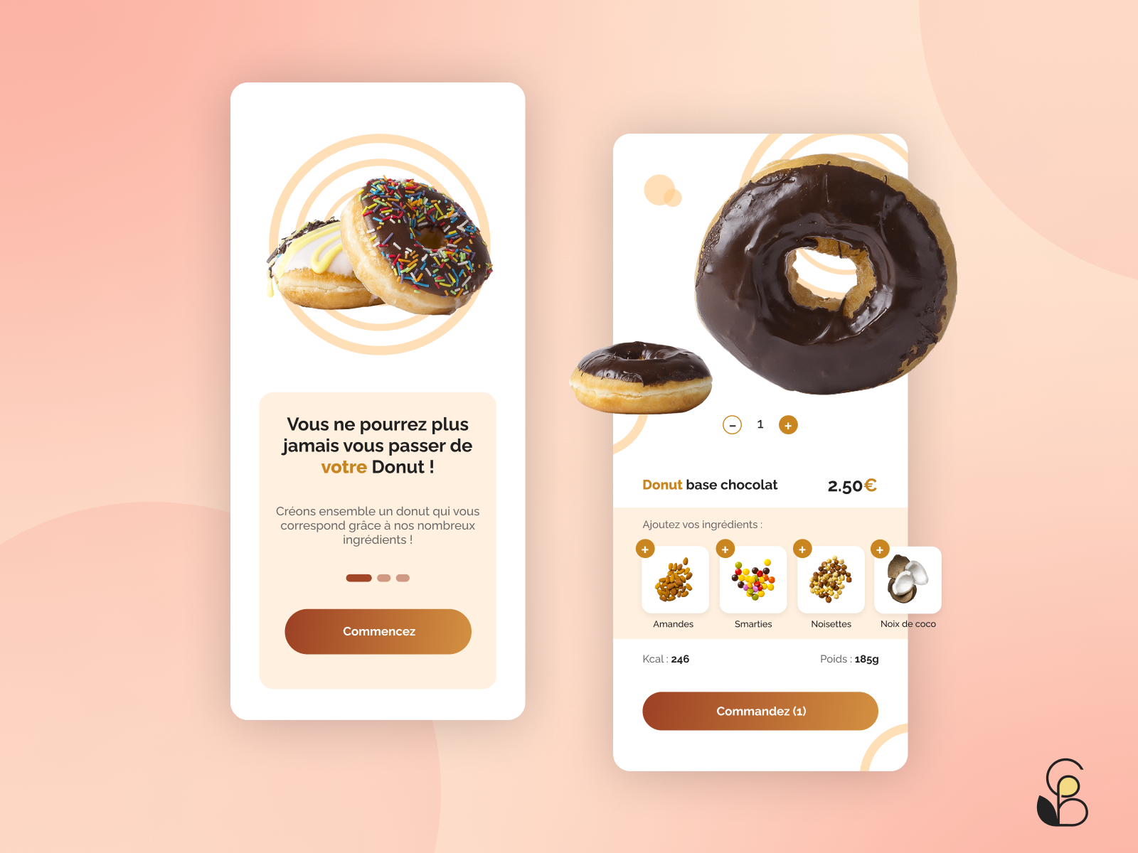 Donut App ! by CassandraB. UX-Design on Dribbble