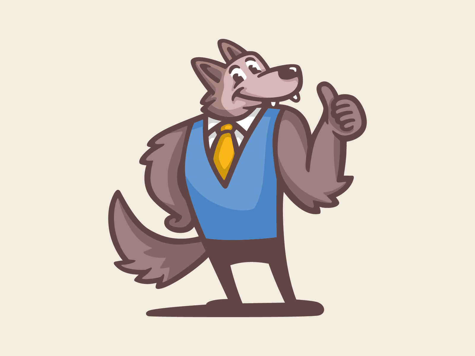 Mascot Vučko by Agnieszka Rovsnik on Dribbble