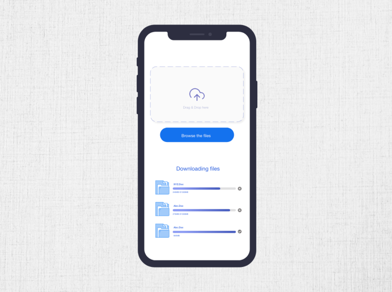 File Upload | dailyUi 31 by Nirbhay Bangre on Dribbble
