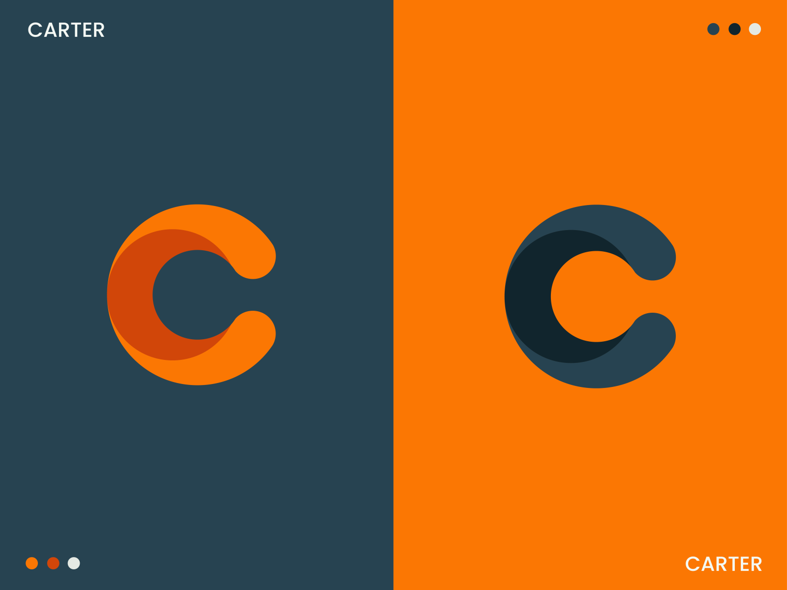 Carter by Trendy logo on Dribbble