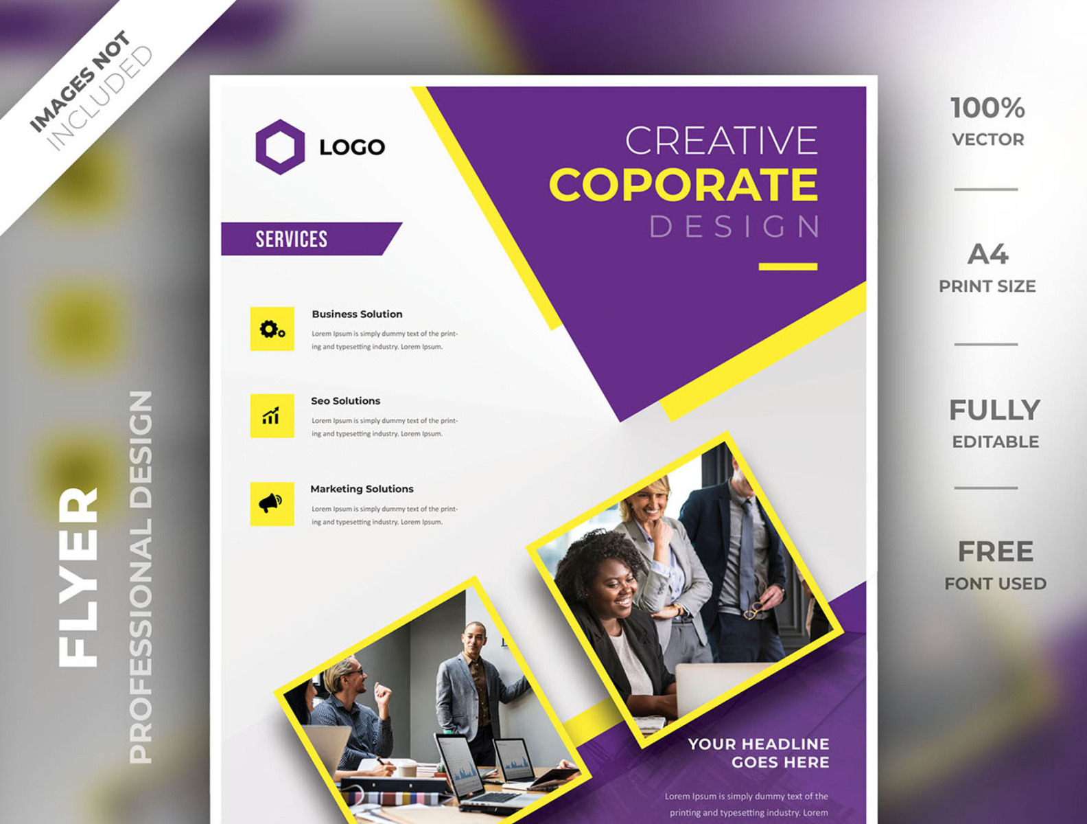 Fashion flyer template design by Graphic Arena on Dribbble