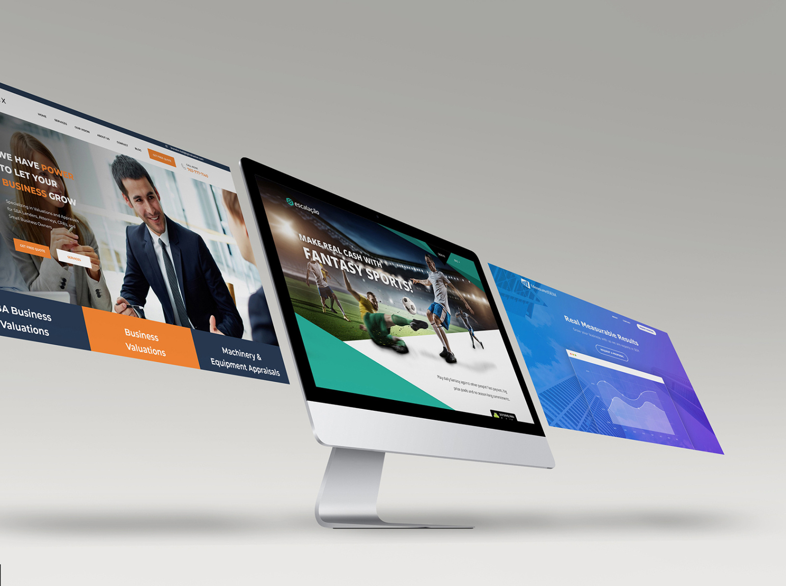 Desktop website presentation mockup by Graphic Arena on Dribbble
