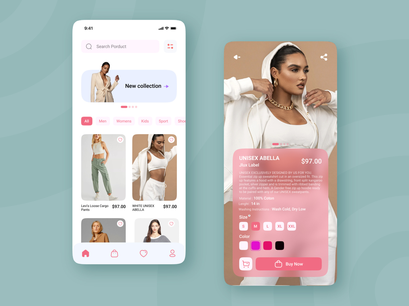 Clothes Shop - UI App by Amir Tavana on Dribbble