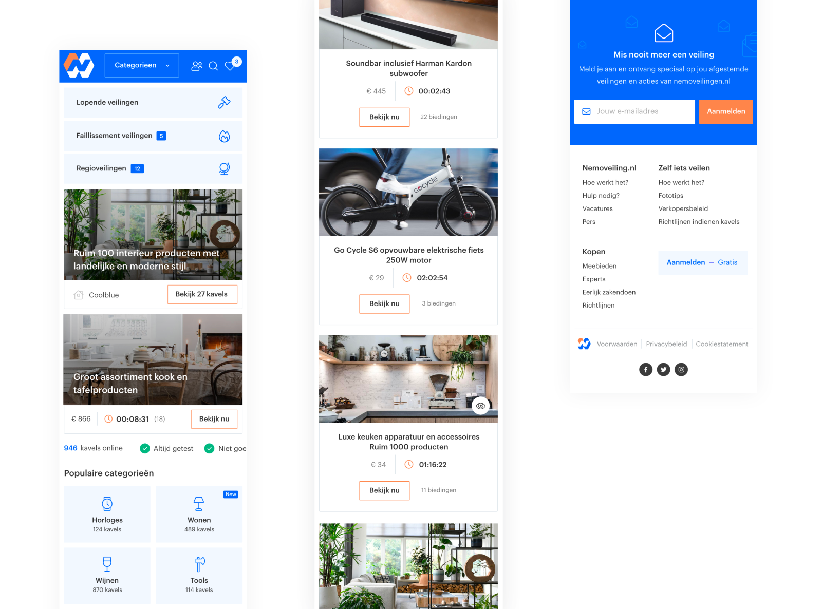 Auction mobile app design 📱 by Stefan Kuhl on Dribbble