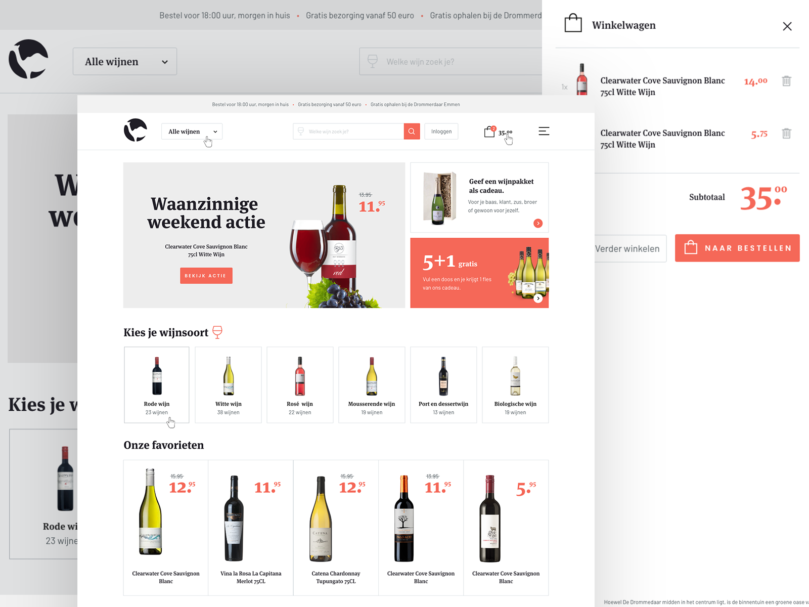 Wine shop / e-commerce design by Stefan Kuhl on Dribbble