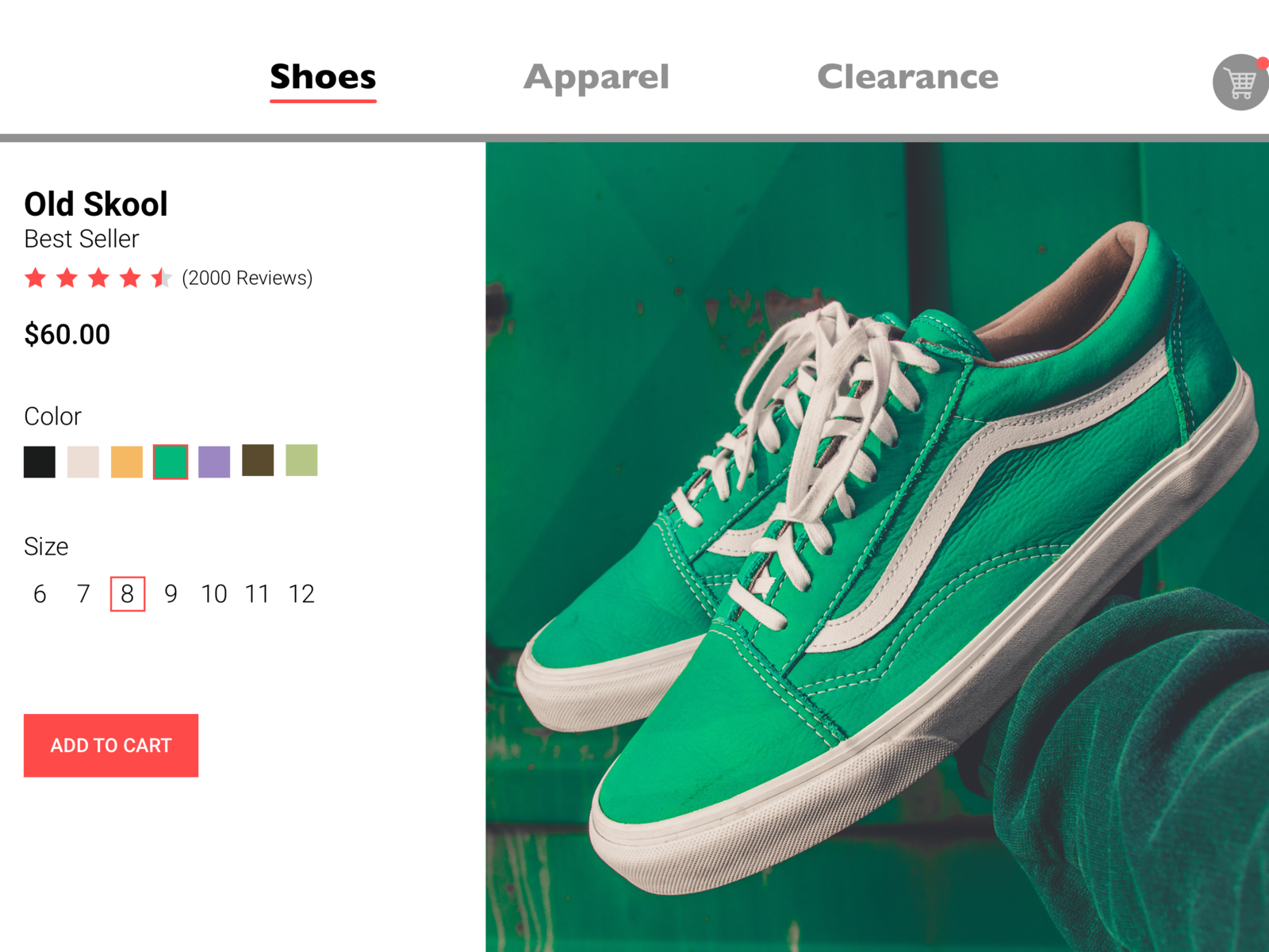 Daily UI 12 by Morgan Haskins on Dribbble