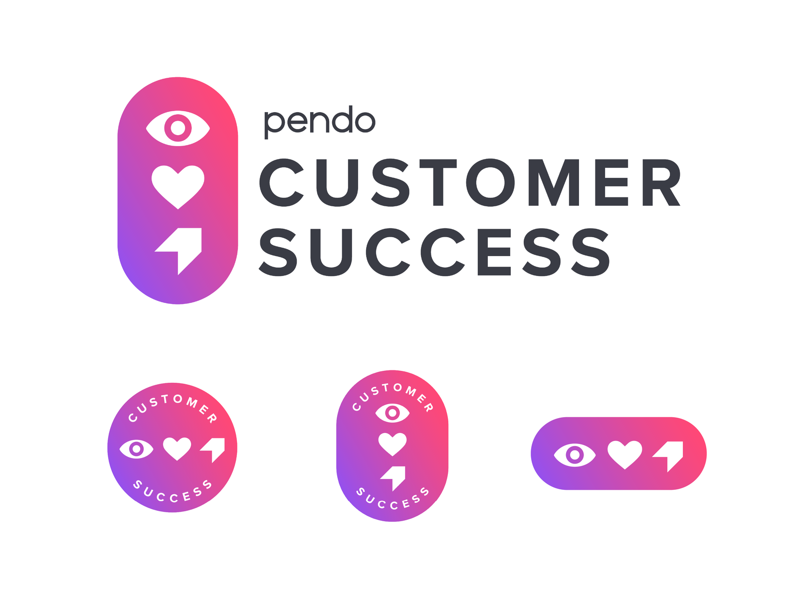 Logo Badges – Pendo Customer Success (1/2) by Molly Morgan on Dribbble